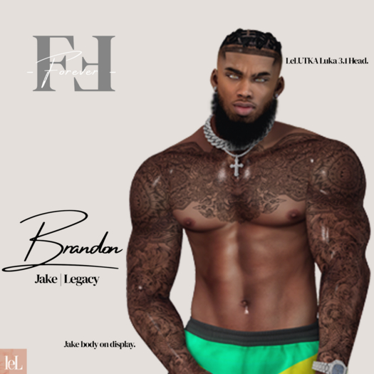 Second Life Marketplace - -Forever- Brandon Shape LeLUTKA Luka 3.1 Second Life Marketplace - -Forever- Brandon Shape LeLUTKA Luka 3.1